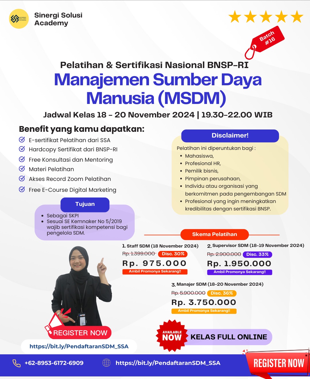 Pelatihan dan Sertifikasi BNSP - Sinergi Solusi Academy